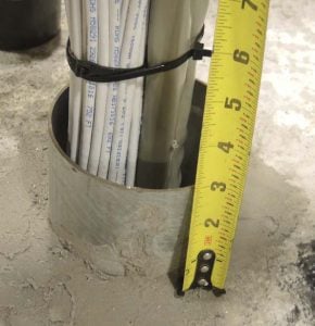 Sleeves in Concrete Floors