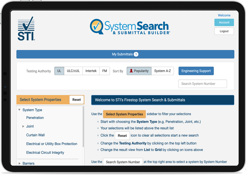 Find “Special Conditions” with STI’s System Search